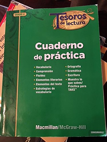 Tesoros de lectura Cuaderno de Practica Grado 4 (Tesoros de lectura ...
