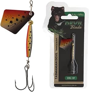 Tasmanian Devil Blade Spinner Lure 5.4g Spotted Dog : Amazon.com.au ...