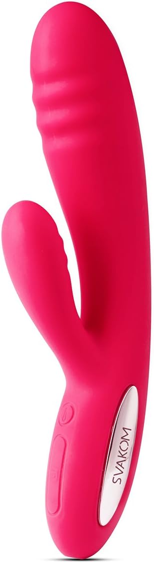 Svakom Adonis Ribbed Warming Rabbit Vibrator, Plum Red – BigaMart