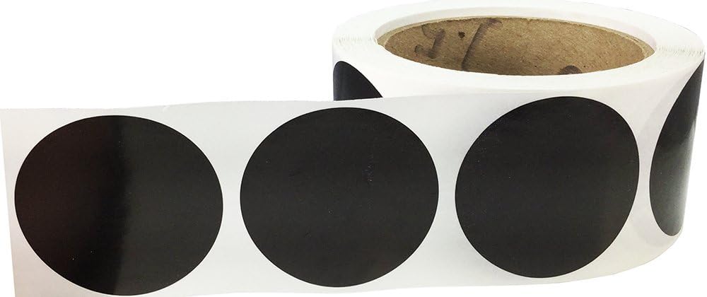 Black Circle Stickers, 51 mm 2 Inch Dot Labels 500 Pack – BigaMart