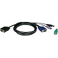 Amazon.com: Tripp LTE P780-010 PS2 and USB 2-in-1 KVM Kit for B042 ...