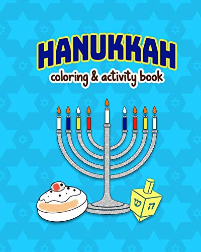 Hanukkah!: Coloring and Activity Book for kids, large 8x10 inches ...