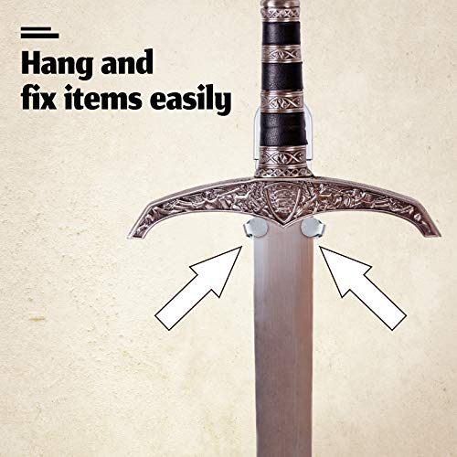 Metal Single Sword Wall Mounts Vertical Wall Sword Display Hook ...