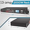 Pyle 10 Outlet Power Sequencer Conditioner - 13 Amp 2000W Rack Mount ...