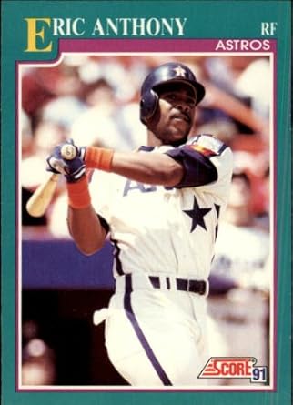 Amazon.com: 1991 Score Baseball Card #146 Eric Anthony: Collectibles ...