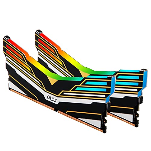 OLOy DDR4 RAM 16GB (2x8GB) Warhawk Aura Sync RGB 3600 MHz CL18 1.35V ...
