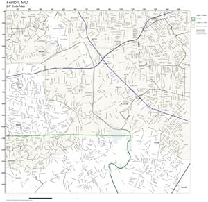 ZIP Code Wall Map of Fenton, MO ZIP Code Map Laminated : Amazon.ca ...