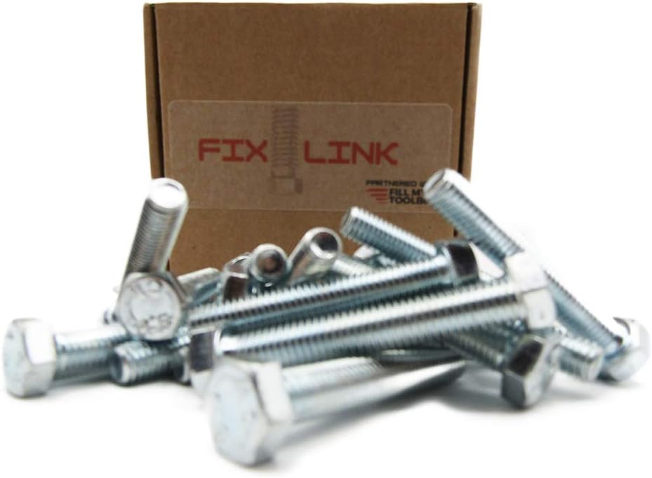 M8 Bolts (8mm x 50mm) Hex Bolt, Setscrew (Pack of 20) – BigaMart