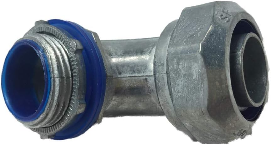 3/4" liquid tight connector 90 degree 25 pack metallic - - Amazon.com