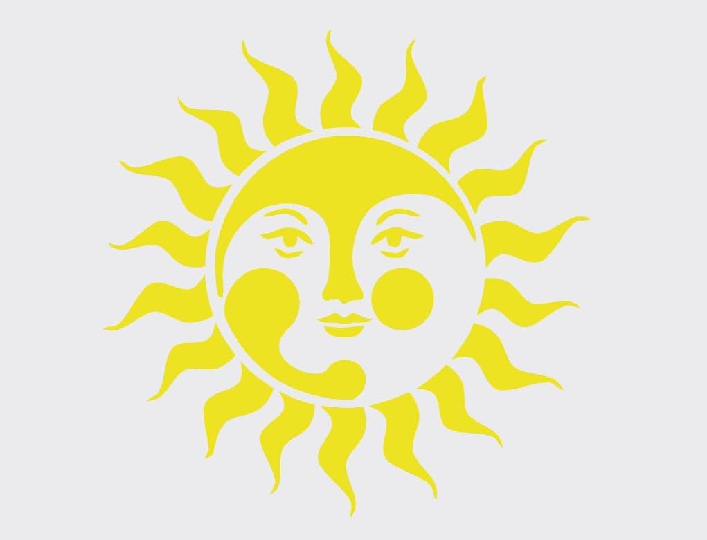 SUN STENCIL Airbrush, Wall Art , Paint Stencil, Genuine Mylar Re ...
