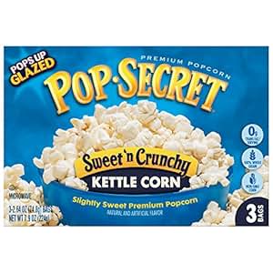 Amazon.com: Pop Secret Popcorn, Sweet 'n Crunchy Kettle Corn, Microwave ...