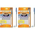 Amazon.com : BIC Cristal Xtra Smooth Ballpoint Pen, Medium Point (1.0mm), Blue, 10-Count (Pack ...