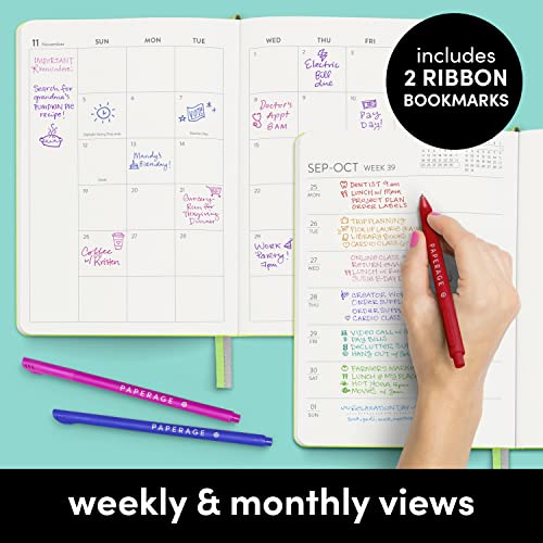 PAPERAGE 2023 Weekly Monthly Planner Blush 12 Months January 2023 paperage-2023-weekly-monthly-planner-blush-12-months-january-2023