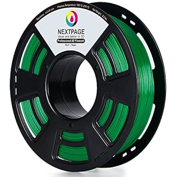 Amazon.com: NEXTPAGE 3D PLA Green Printer Filament, 1.75 mm Filament ...
