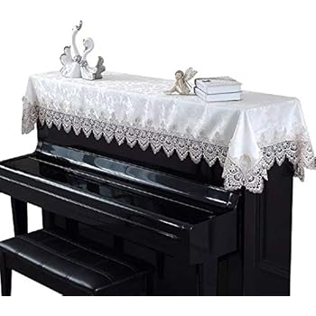 Amazon.com: Piano Cover Cloth Lace Fabric Decorative Dust-proof Cloth ...