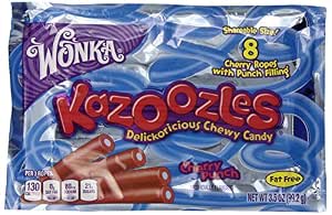 Amazon.com: Wonka Kazoozles Chewy Candy, Cherry Punch, 3.5-Ounce ...