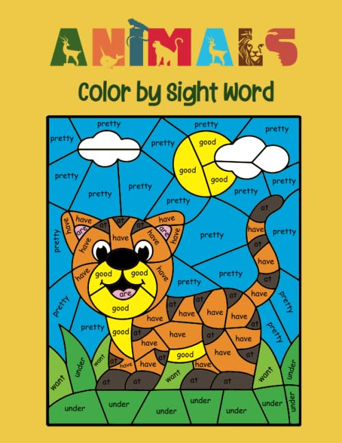 Mua Color by Sight Word ANIMALS: Sight Words Coloring Book for Kids ...