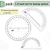 Mr. Pen- Protractor, 9 Pc Protractor Set, Protractor Ruler, Drafting ...