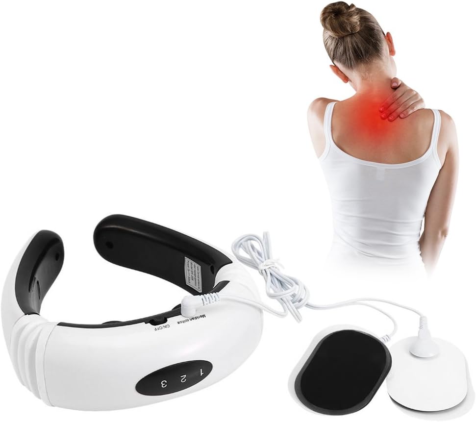 Neck Massage, Electric Pulse Back Device Magnetic Therapy Cervical ...