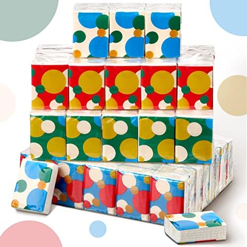 100 Pocket Tissue Packs - 700 Soft Facial Tissues, Travel Size, 3 Ply ...