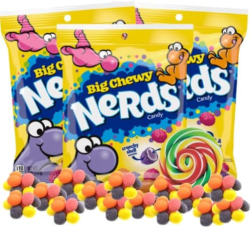 Nerds Assorted Fruit Flavored Big Chewy Candies, Crunchy on the Outside ...