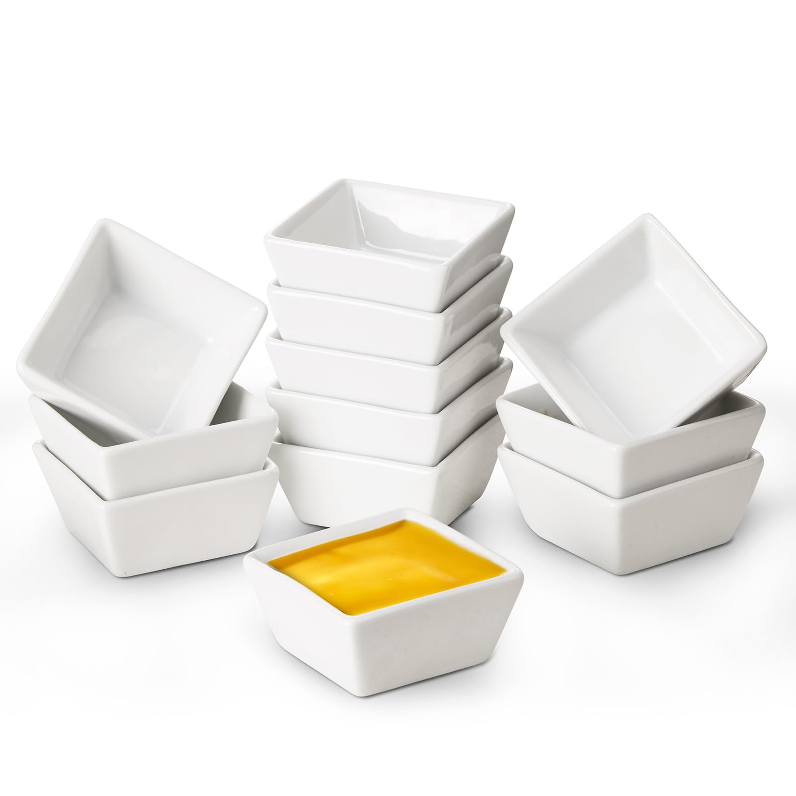 Meideal Porcelain Dipping Bowls Set, 12 Pack Ceramic Soy Sauce Dish, 2 ...