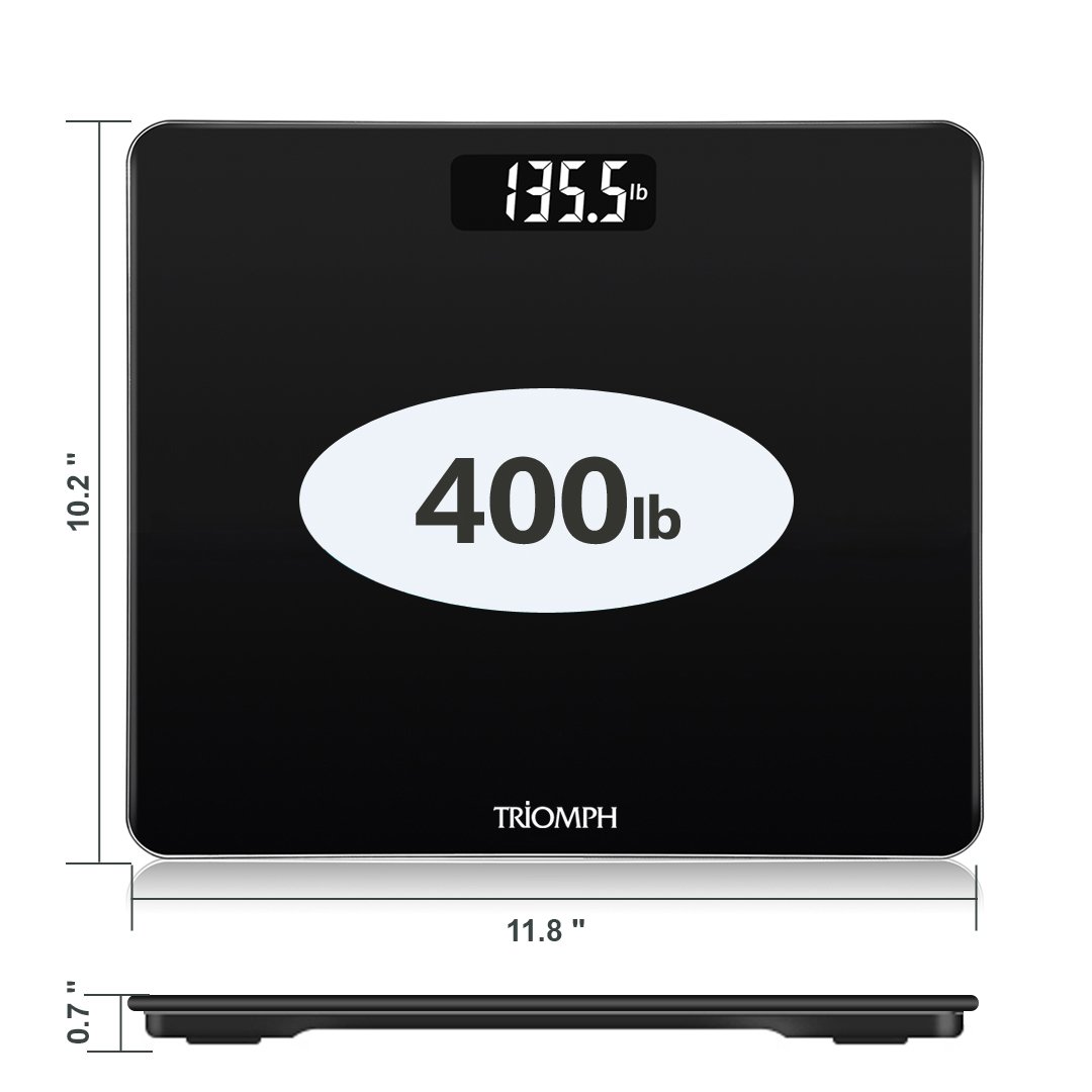 Mua Triomph Digital Body Weight Bathroom Scale with Step-On Technology ...