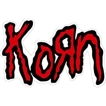 Amazon.com: Korn - Red, Black & White Classic Logo - Sticker/Decal ...