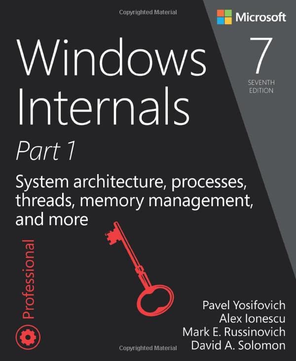 Windows Internals: System Architecture, Processes, Threads, Memory ...