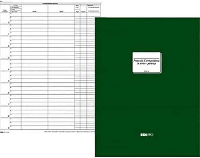 EDIPRO - E2799 - Registro protocollo corrispondenza in arrivo 96 pagine ...
