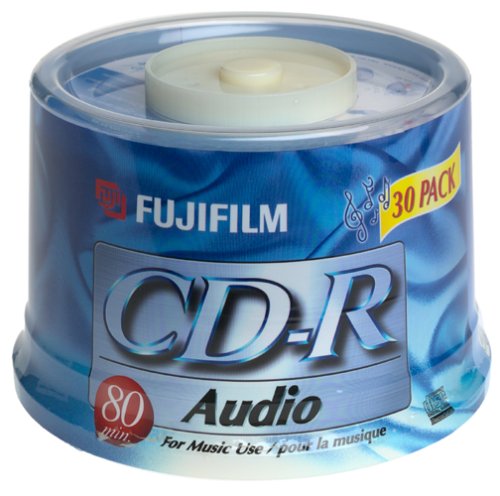 Amazon.com: Fuji 30-Pack 80 Minute Audio CD-R Discs (CDR8030PK): Home ...