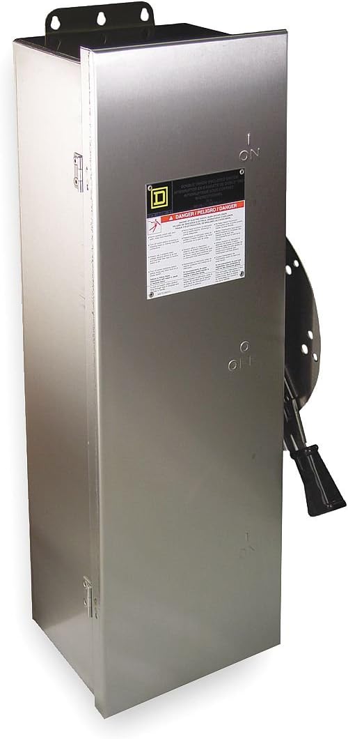 SCHNEIDER ELECTRIC 600-Amp Nema4 4X 5 H226NDS Sw, Fusible 600A 2P Nema4 ...