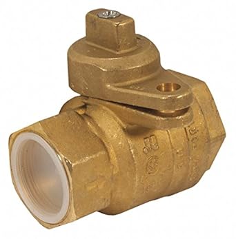 Brass FNPT x FNPT Gas Ball Valve, Locking Wing, 1-1/2" Pipe Size ...
