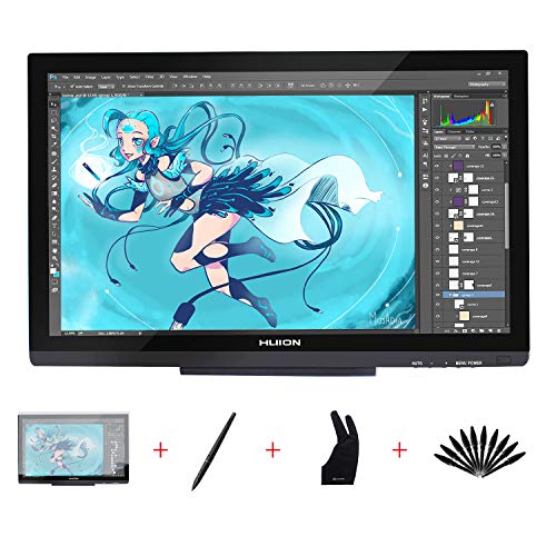Huion GT-220 V2 Black Graphics Drawing Monitor with 8192 Pen Pressure ...