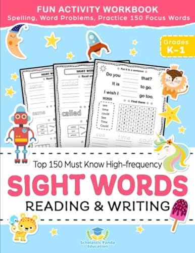 Sight Words Top 150 Must Know High-frequency Kindergarten & 1st Grade ...