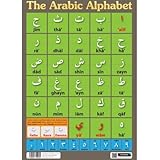 Arabic Alphabet Notebook: Wide-Ruled, 75 Sheets/150 Pages, 8 x 10 ...
