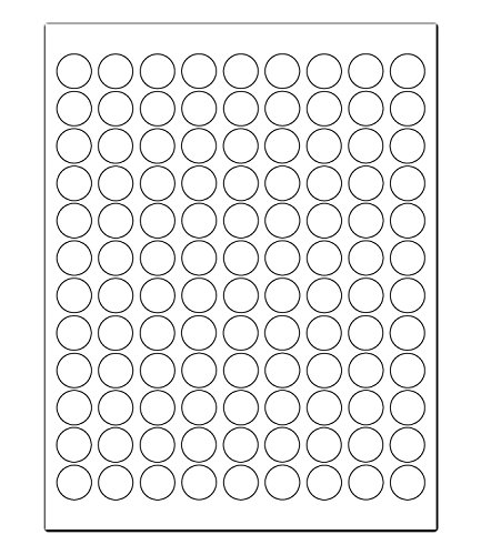 ChromaLabel 3 4 Inch Round Labels For Laser Inkjet Printers 2 700 