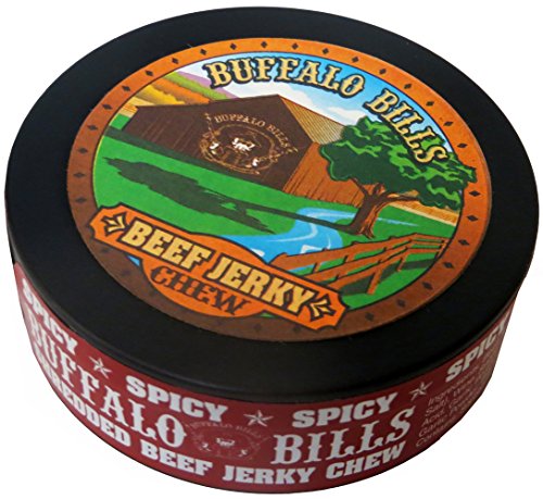 Buffalo Bills 0.44oz Spicy Shredded Beef Jerky Chew (12 cans of spicy ...