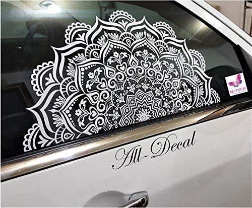 Amazon.com: Mandala Car Decal | Mandala Car Sticker | Decorative Car ...