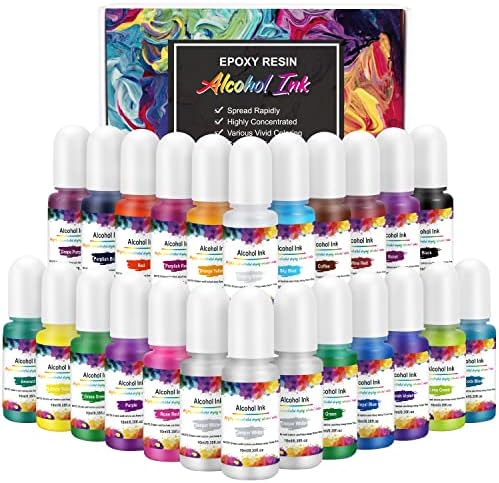 Alcohol Ink Set-24 Bottles High Concentrated Alcohol Ink for Epoxy ...