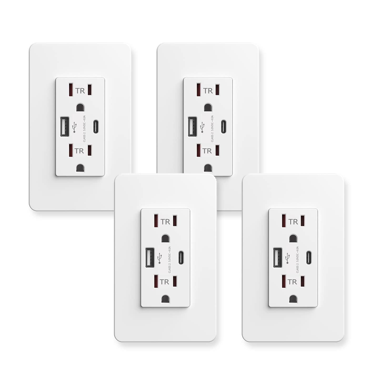 Mua UCOMEN USB Charger Wall Outlet, USB Receptacle with Type A & Type C ...