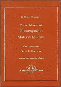 Pocket Manual of Homeopathic Materia Medica & Repertory: William ...