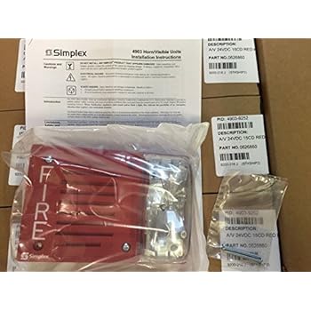 Simplex 4906-9101 Truealert Multi-Candela Wall Mount Strobe (V/O ...