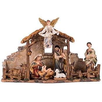 Amazon.com: Mark Roberts Nativities | Da Vinci Nativity Set of 12: Home ...