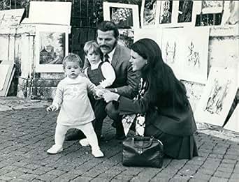 Amazon.com: Vintage photo of Patrick Wayne with his wife and children ...