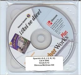 Asi Se Dice!, Level 1 (Glencoe Spanish) TeacherWorks Plus: Glencoe ...