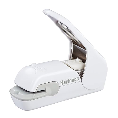 Kokuyo Stapleless Stapler, White Harinacs Press, Holeless for 5 Sheets ...