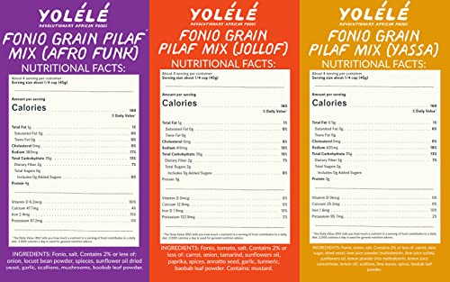 Yolélé Fonio Grain Pilaf Mix Ancient African Supergrain Gluten-Free ...
