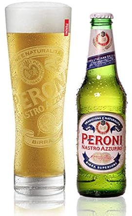 Peroni Pint Glass and Bottle Gift Set (1 x Glass and 1 x 330 Millilitre ...