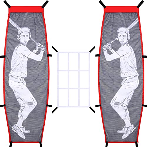 VAIPI Baseball Softball Pitching Target Dummy Batter Strike Zone Net ...